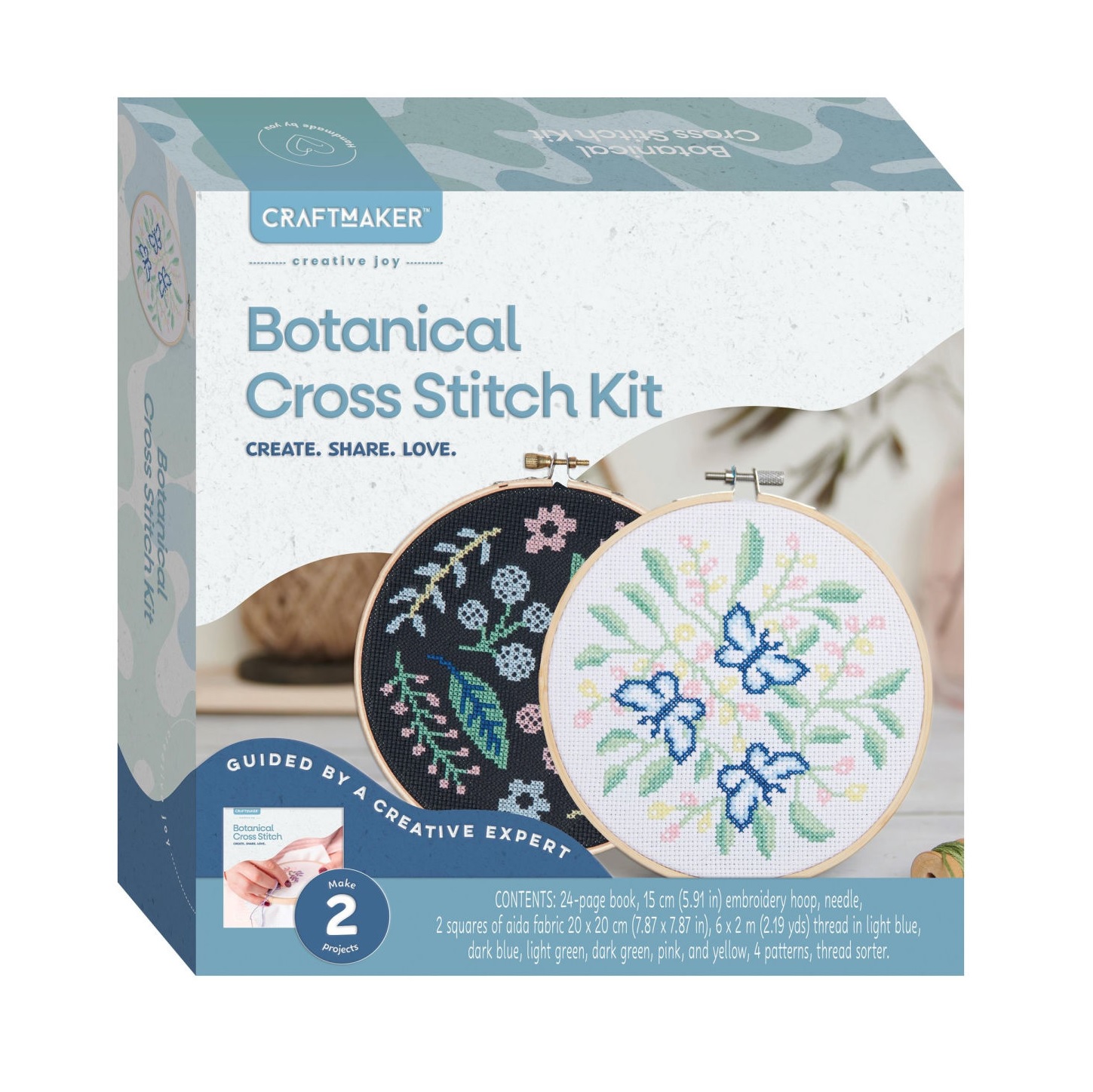Craft Maker Botanical Cross Stitch Kit - Pennys Bookstore